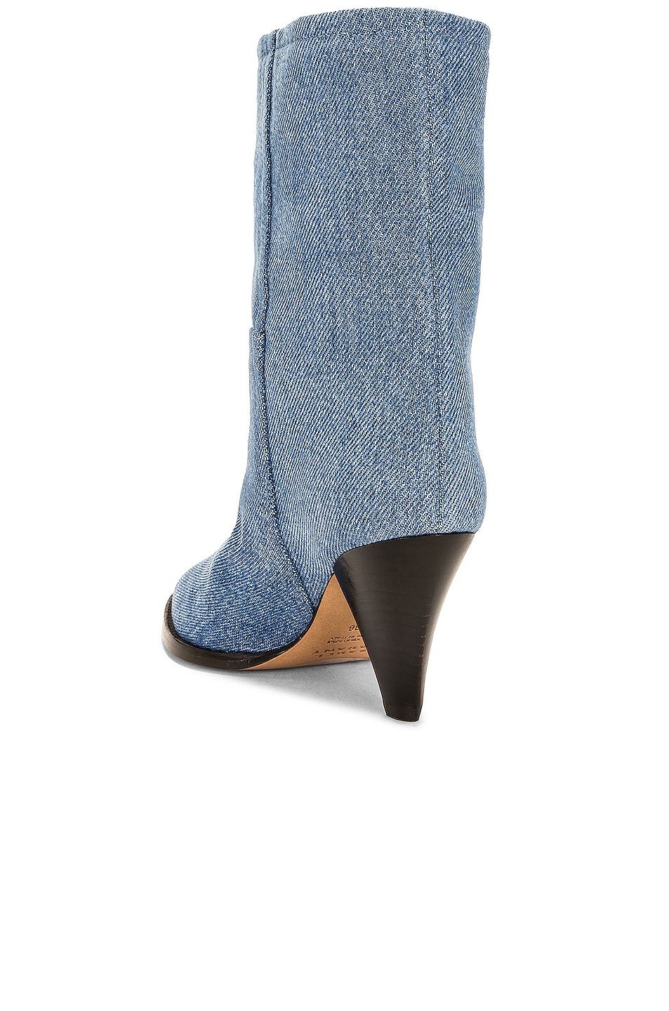 Isabel Marant Rouxa Denim Slouchy Boot in Light Blue | FWRD