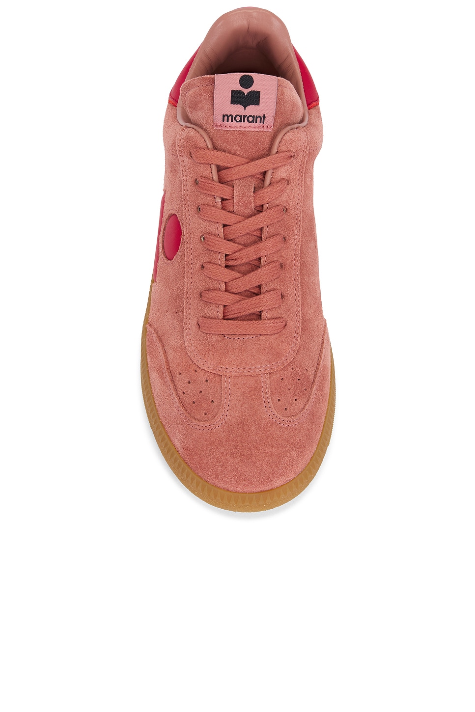 Isabel Marant Bryce Sneaker in Faded Pink & Red | FWRD