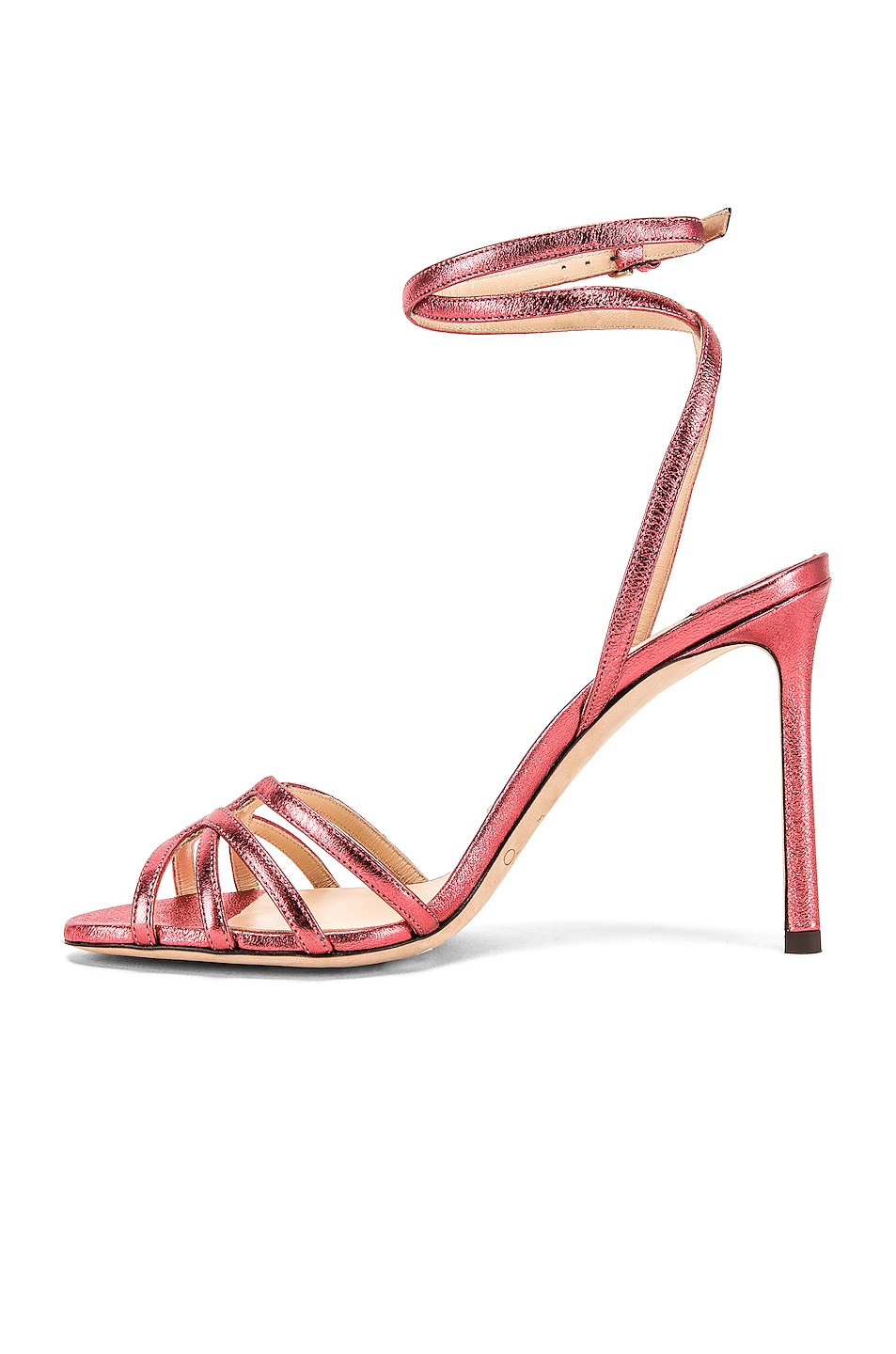 Jimmy Choo Mimi 100 Metallic Heel in Candy Floss | FWRD