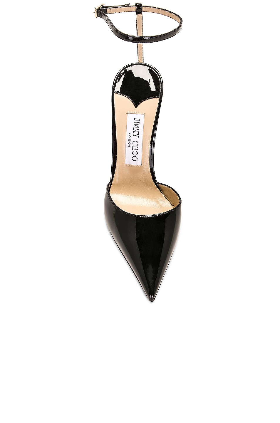 Jimmy Choo Blake 100 Patent Leather Wedge in Black | FWRD