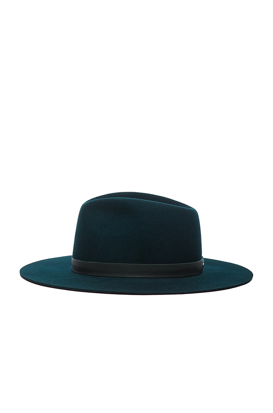 Janessa Leone Charles Hat in Forrest Green | FWRD