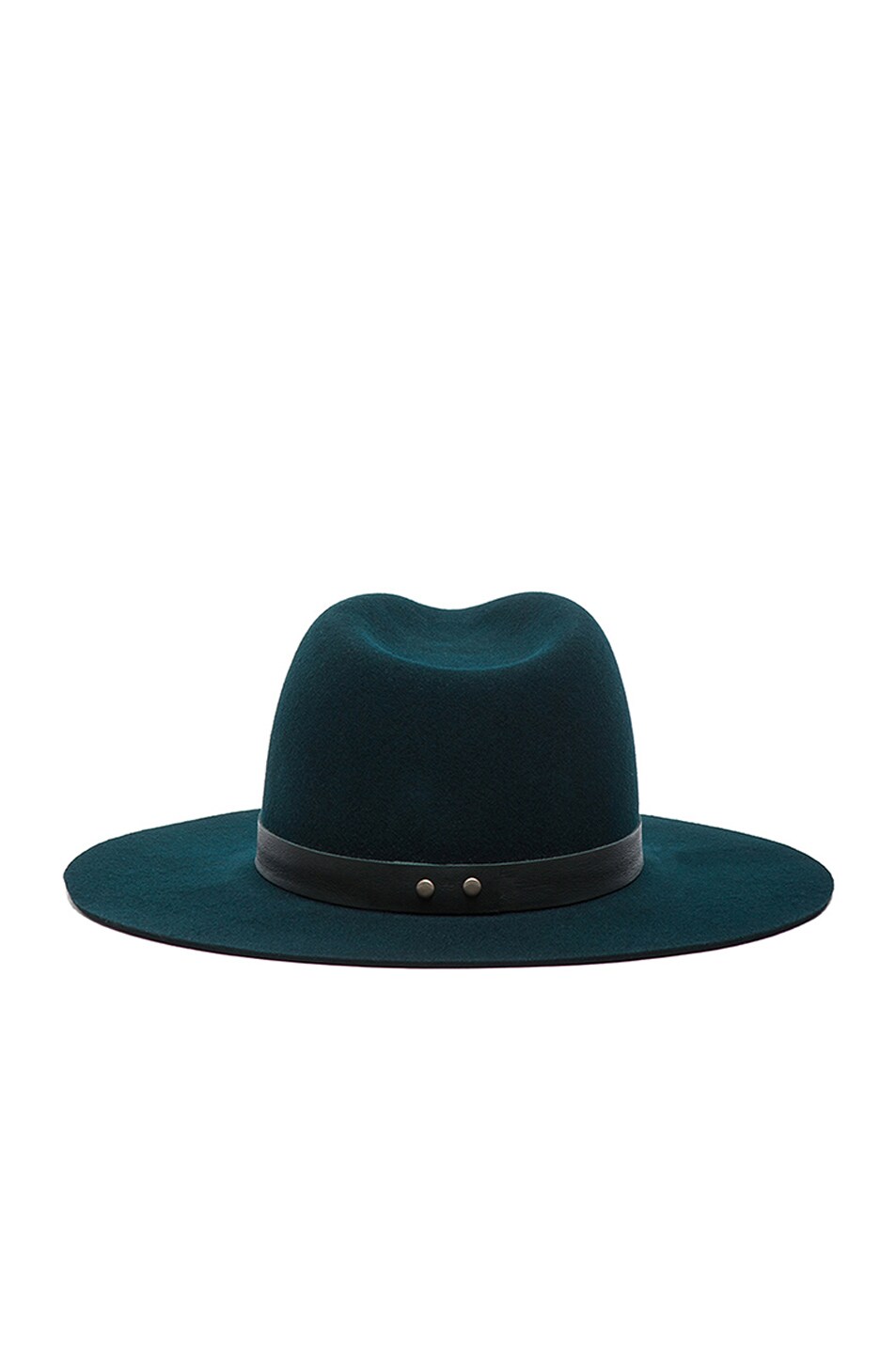 Janessa Leone Charles Hat in Forrest Green | FWRD
