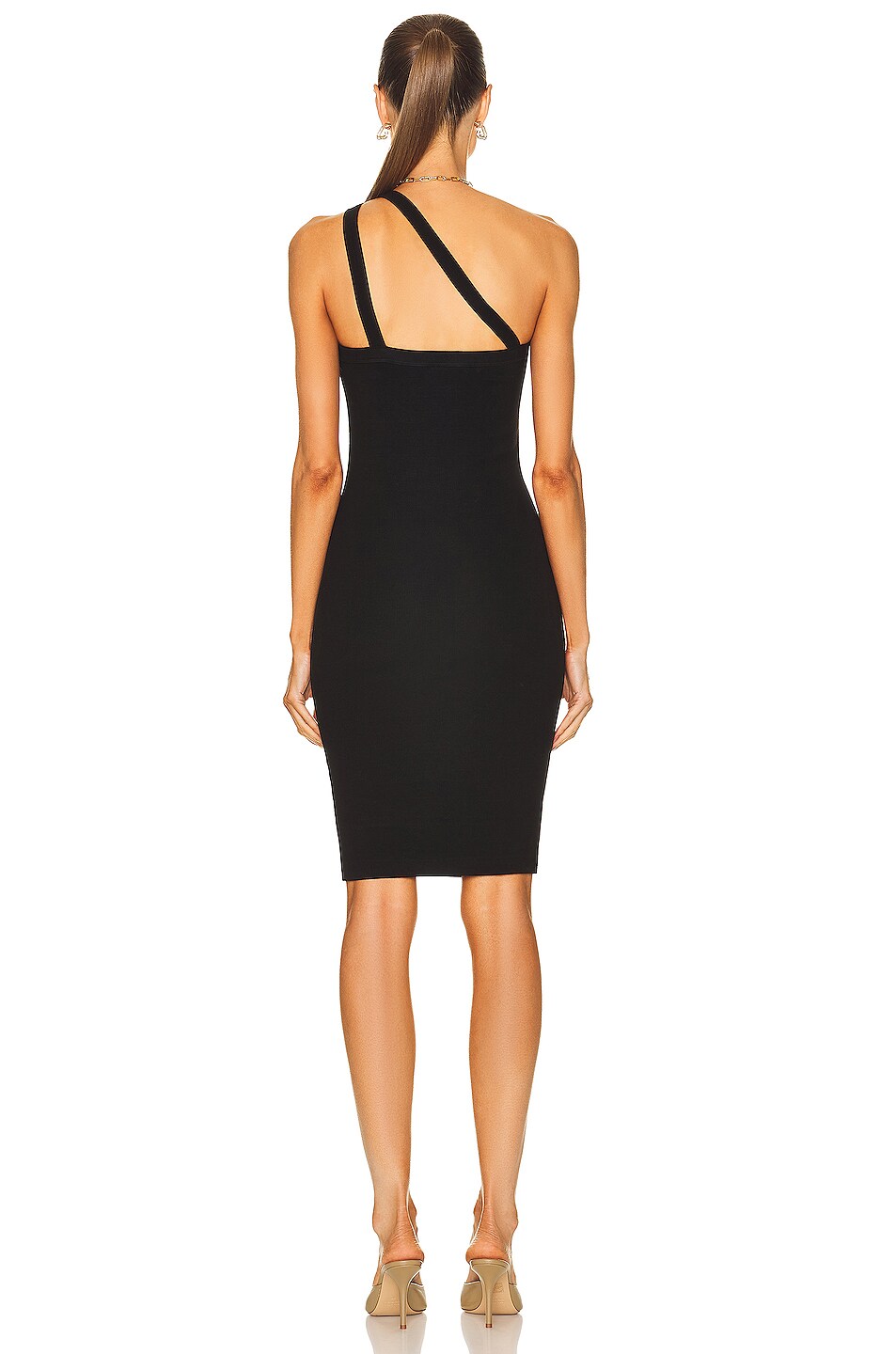 JOHN ELLIOTT 2x2 Rib Asymmetric Dress in Black | FWRD