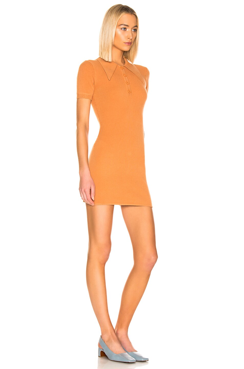 JoosTricot Polo Dress in Caramel Sauce | FWRD