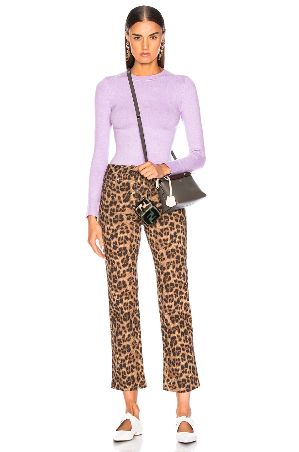 JoosTricot Bodycon Long Sleeve Crew Neck in Lavender Hill | FWRD