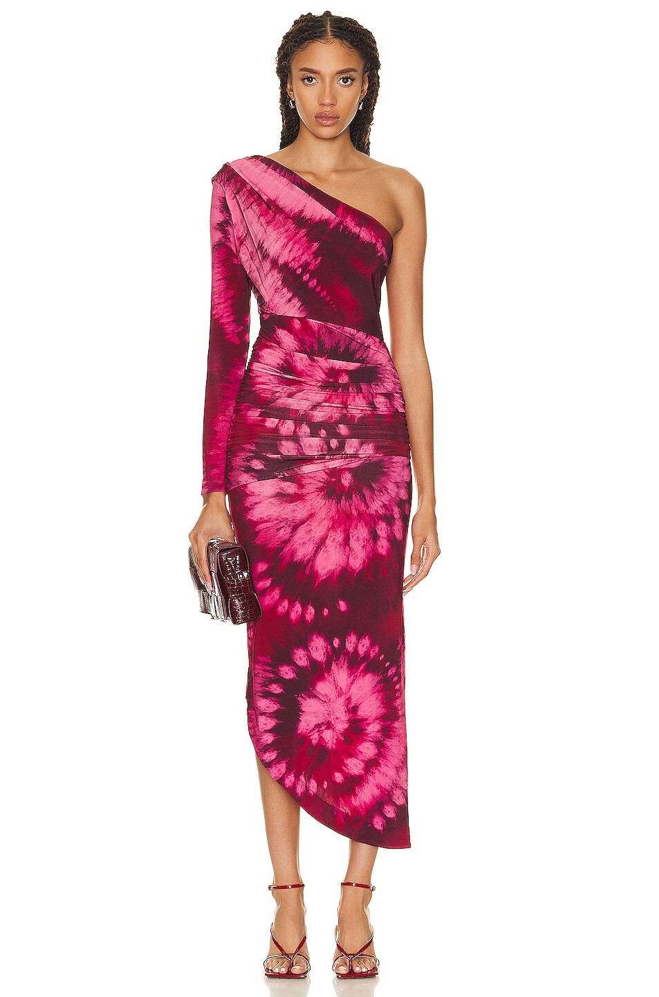 Johanna Ortiz Sunny Disposition Midi Dress in Tye Dye Mahogany ...