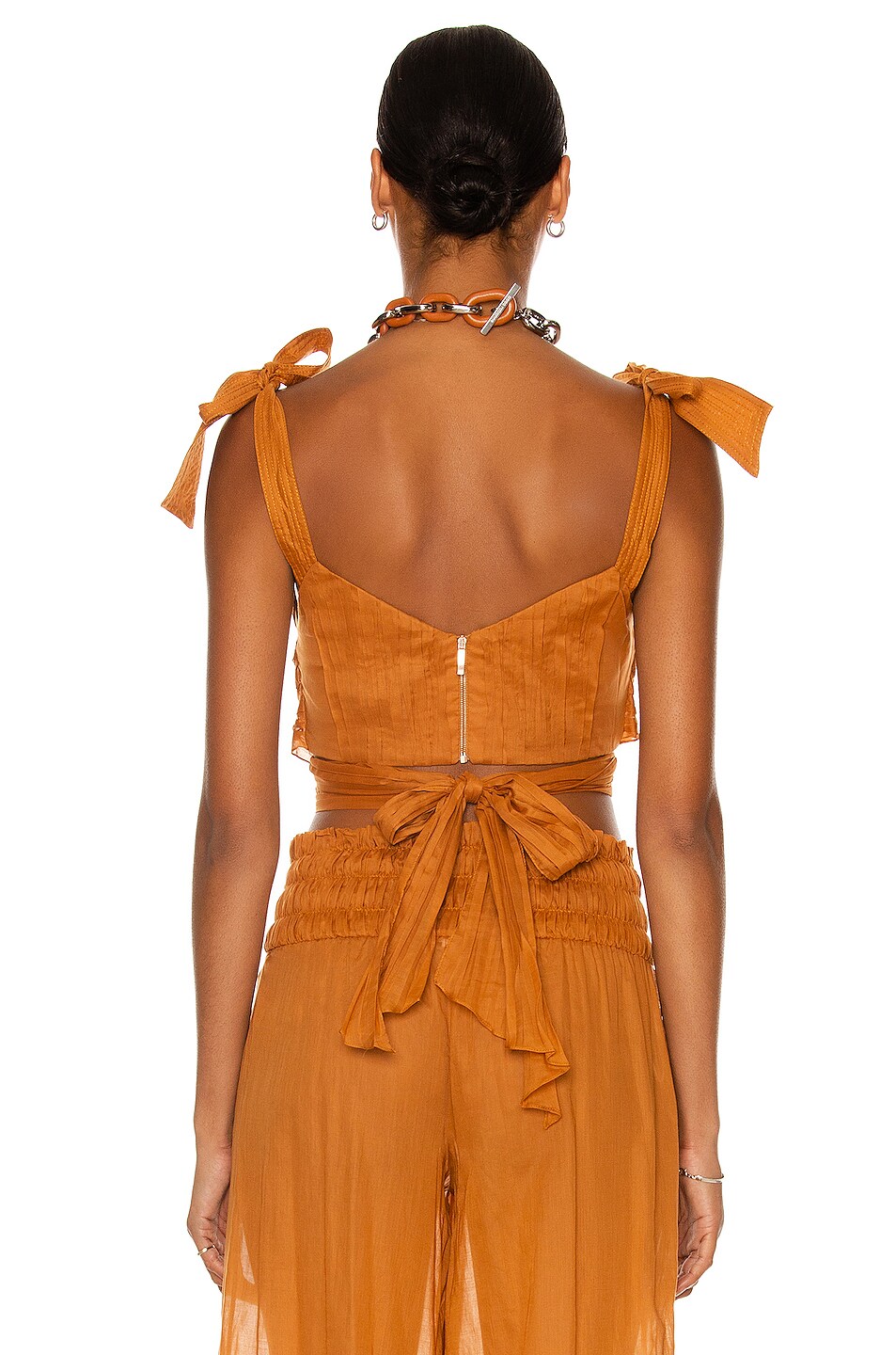 Johanna Ortiz Odisea Top in Spicy Rust | FWRD
