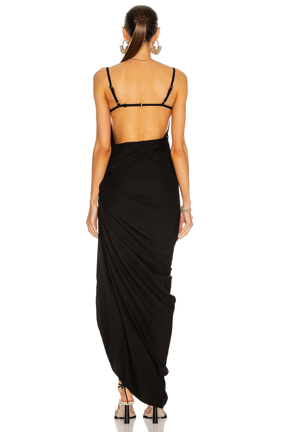 JACQUEMUS La Robe Saudade Longue in Black | FWRD