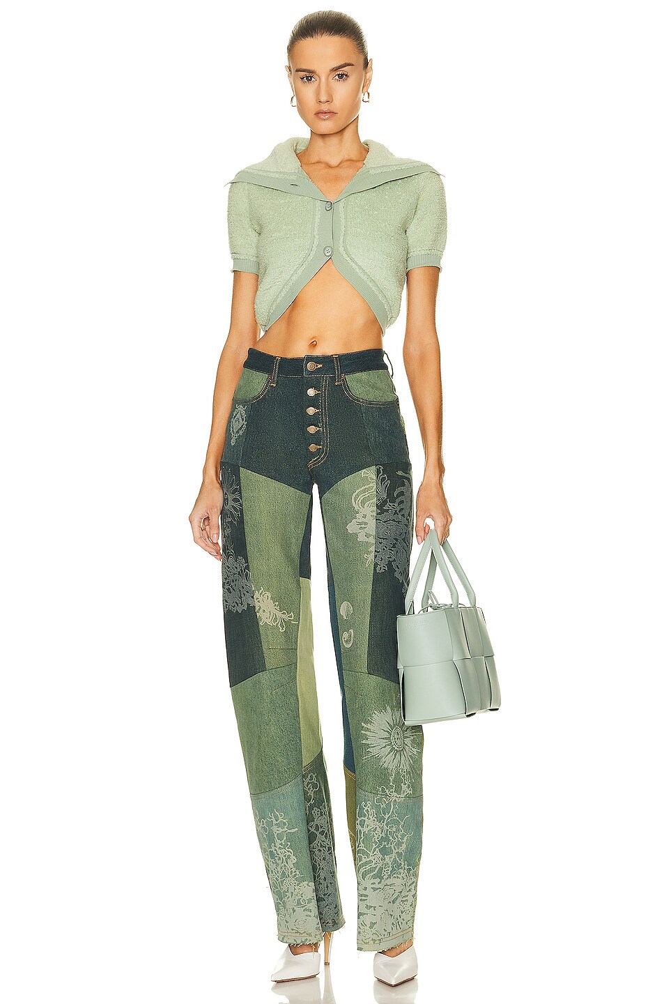 JACQUEMUS Le Cardigan Campana in Light Green | FWRD