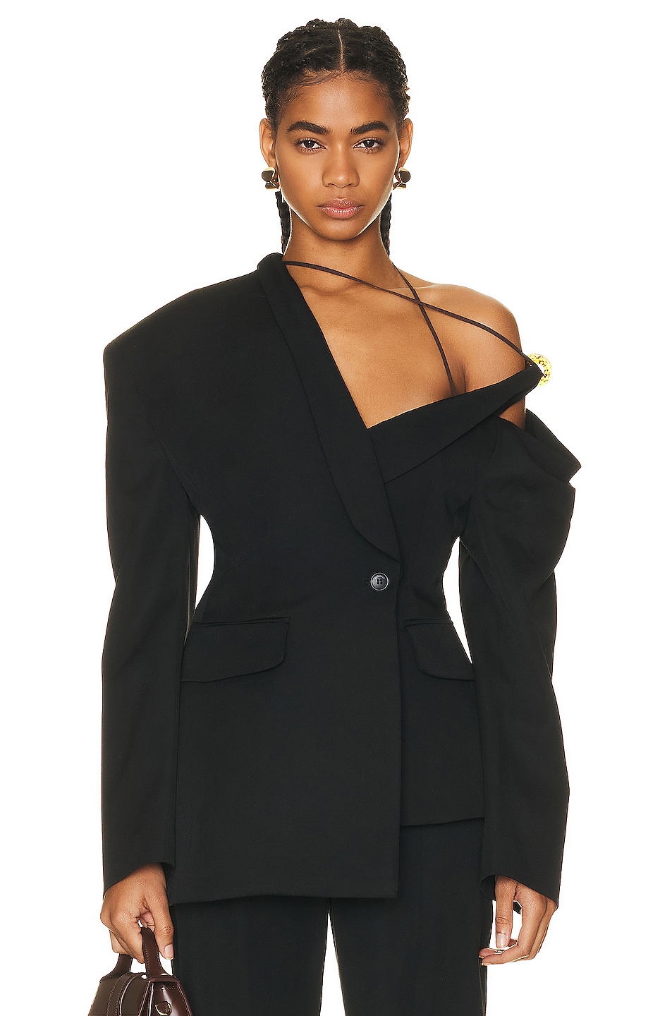 JACQUEMUS La Veste Baska in Black | FWRD
