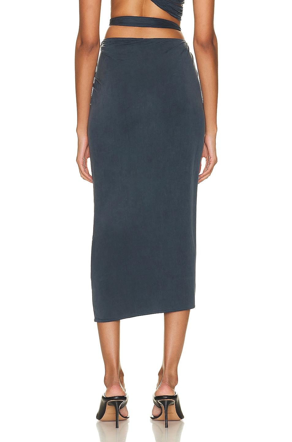 JACQUEMUS La Jupe Espelho in Navy | FWRD