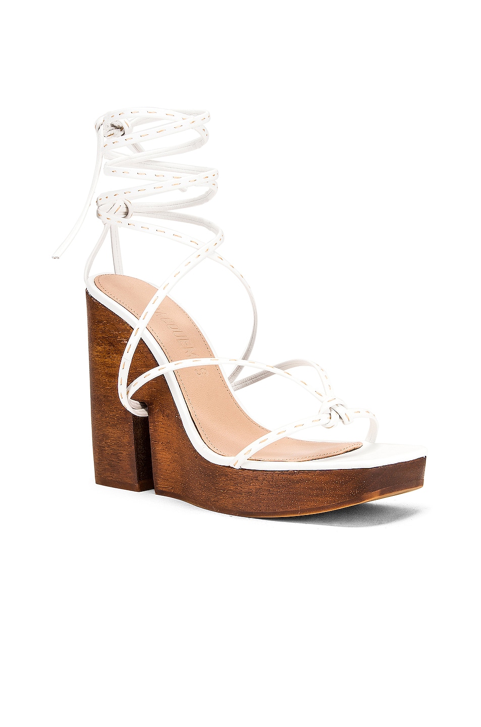 JACQUEMUS Pilotis Sandal in White | FWRD