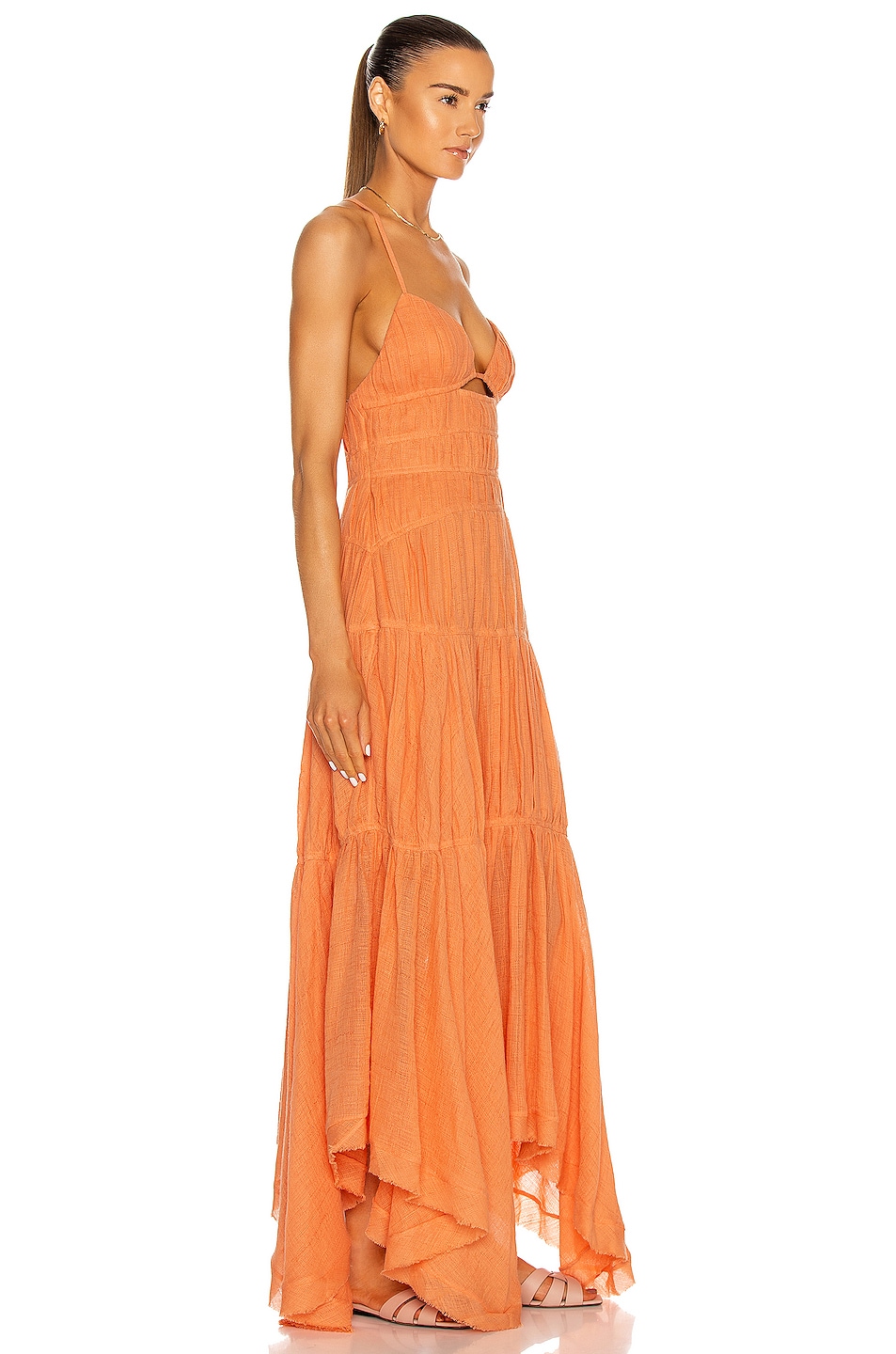 SIMKHAI Winnie Dress in Caramel | FWRD