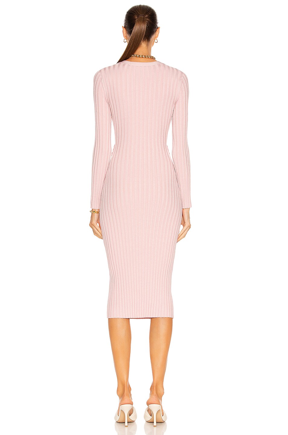 SIMKHAI Kim Midi Dress in Lilac Sandstone | FWRD