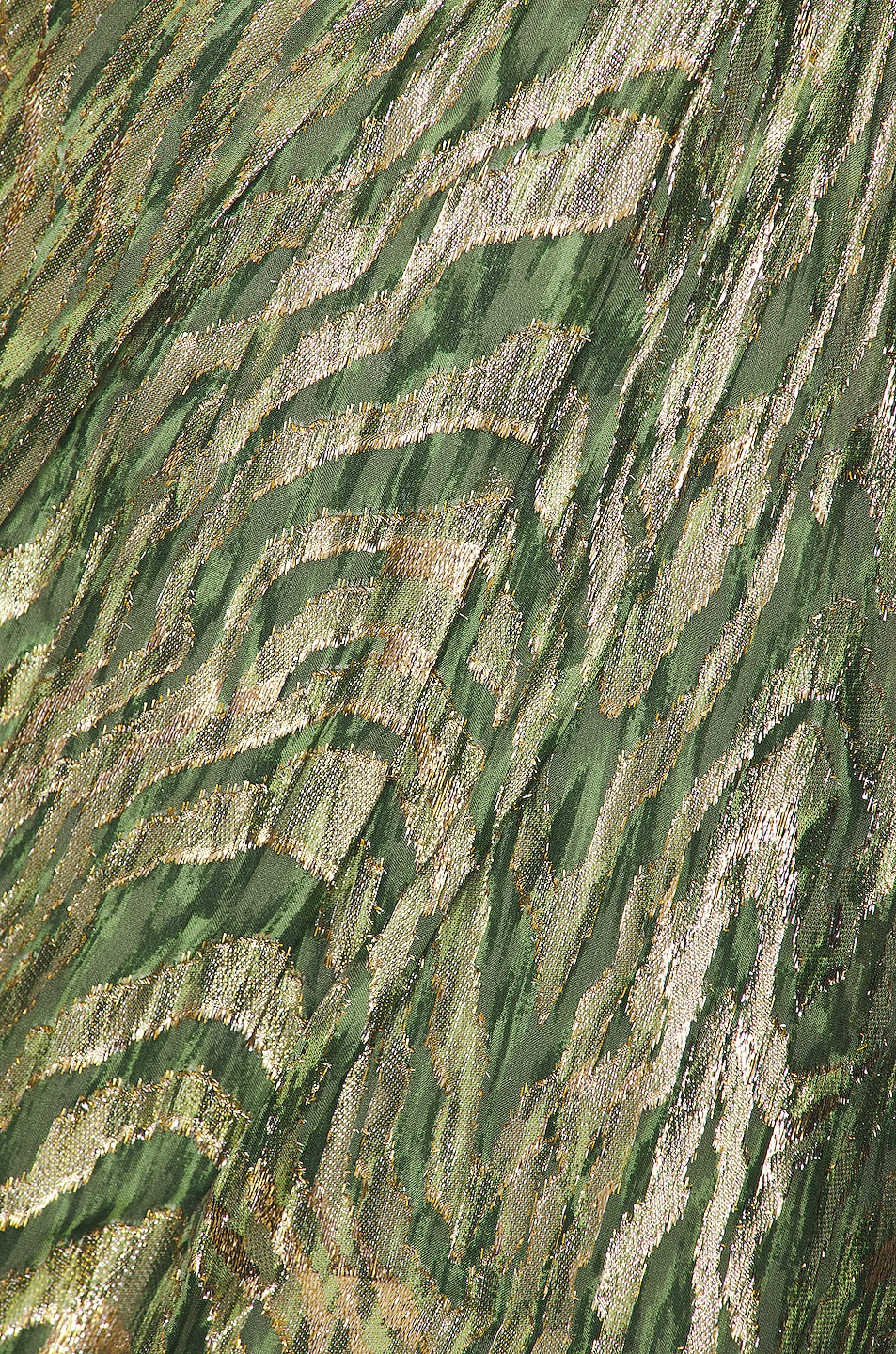 SIMKHAI Halen Moire Fil Coupe Draped Mock Neck Mini Dress in Hunter ...