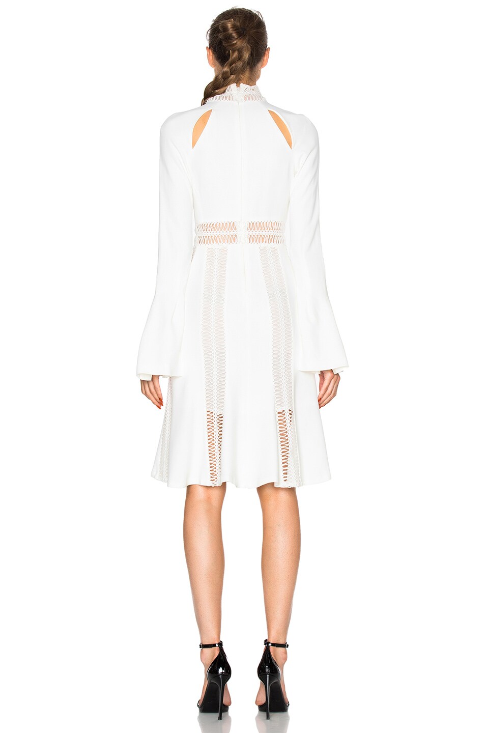 SIMKHAI Mini Flare Dress in Ivory | FWRD
