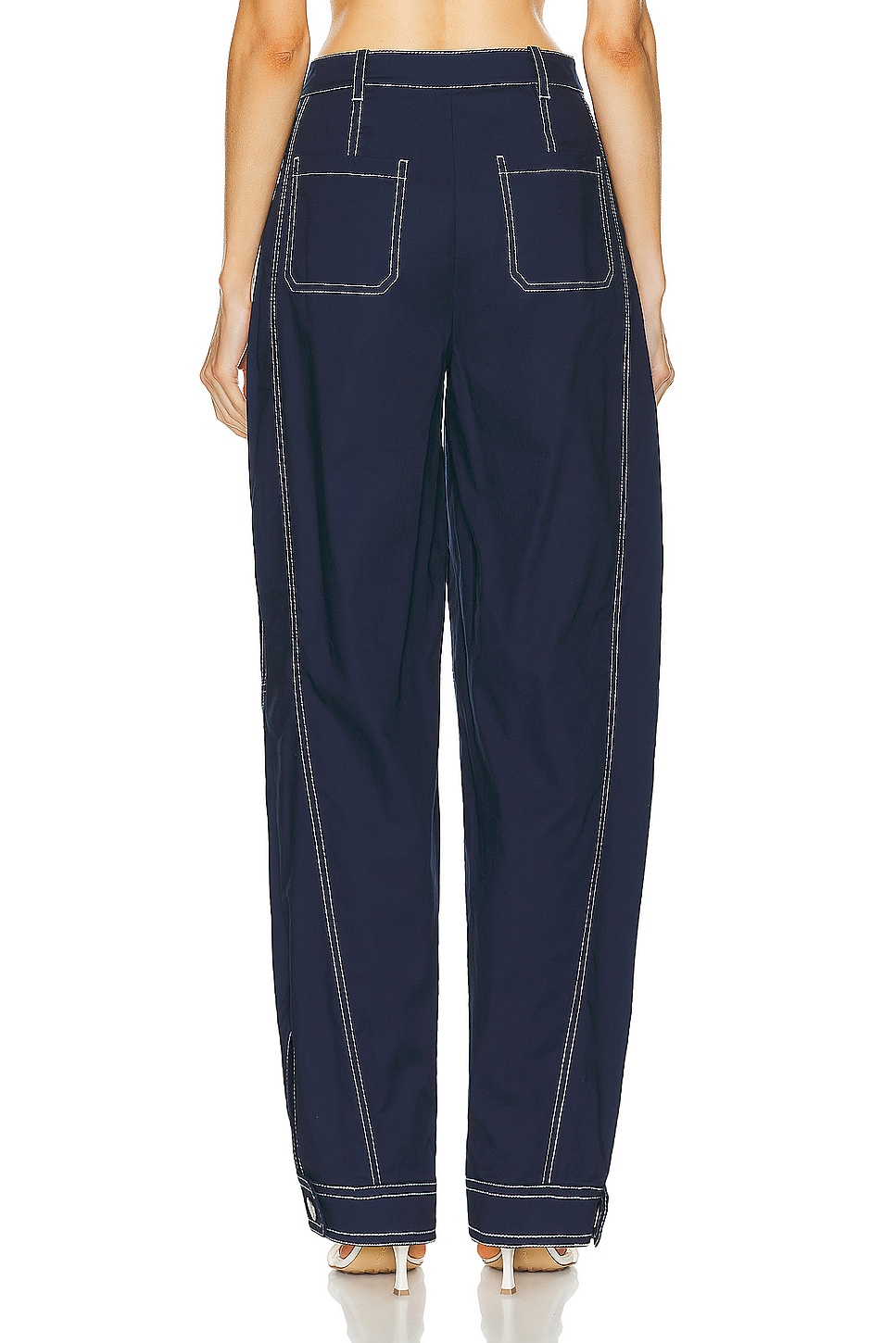 SIMKHAI Kairi Curved Leg in Midnight | FWRD