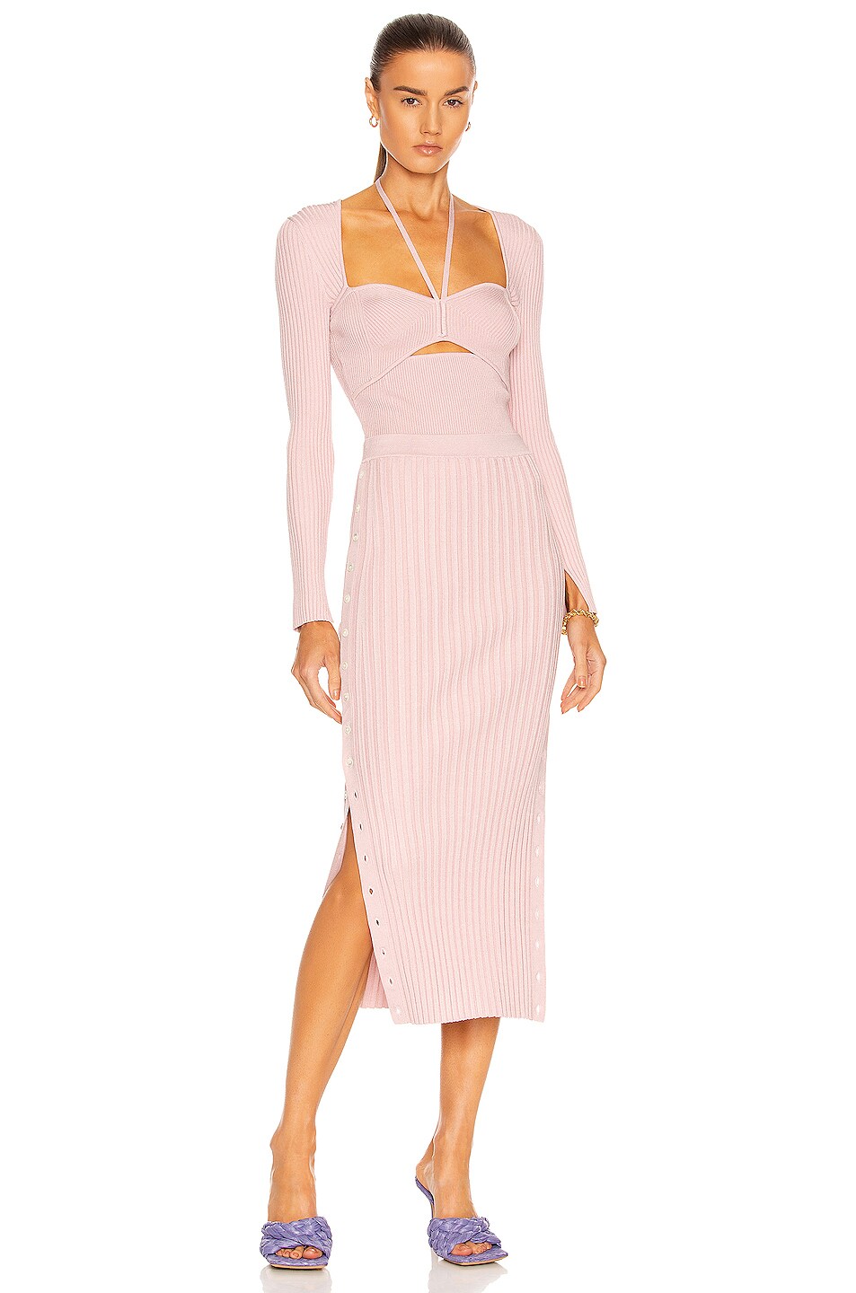 SIMKHAI Alexia Top in Lilac Sandstone | FWRD