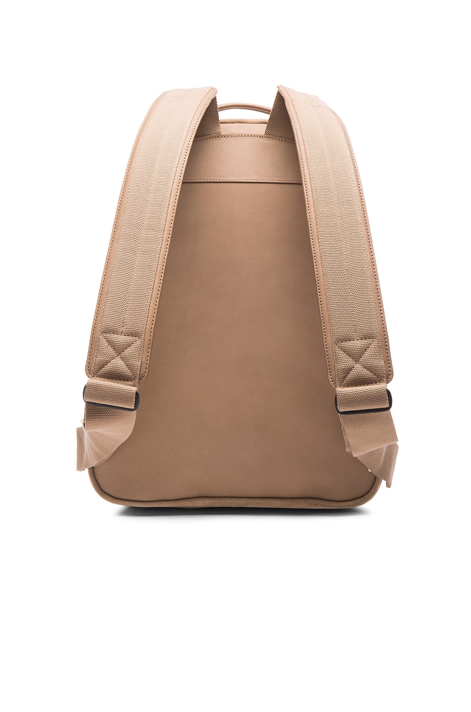 Kanye West x Adidas Originals Leather Backpack in Khaki | FWRD