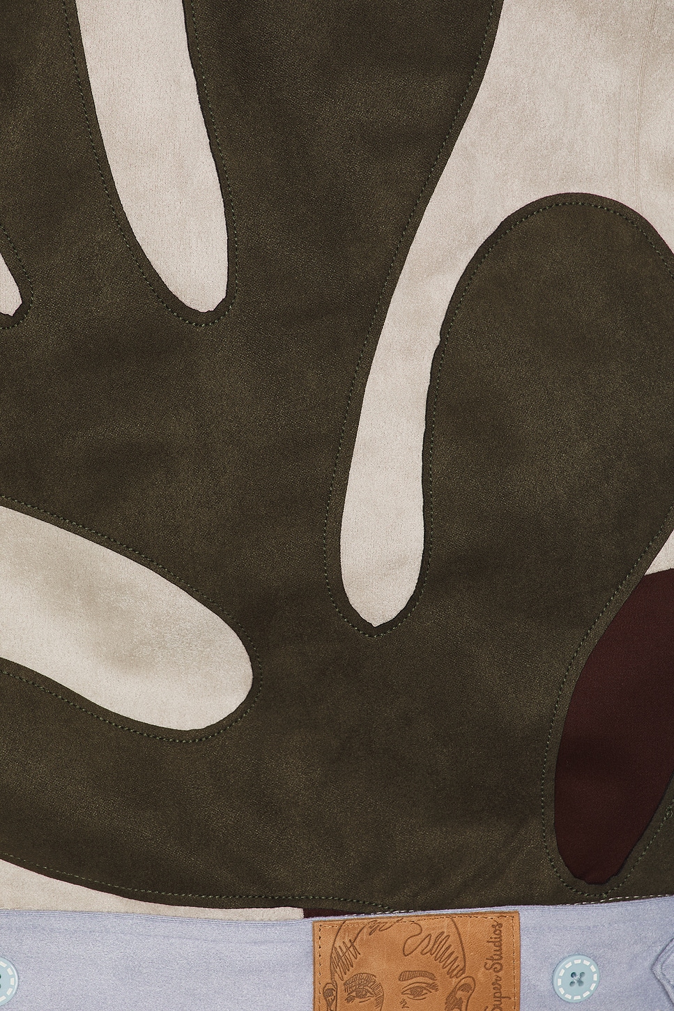 KidSuper Suede Patchwork Jacket in Multi | FWRD