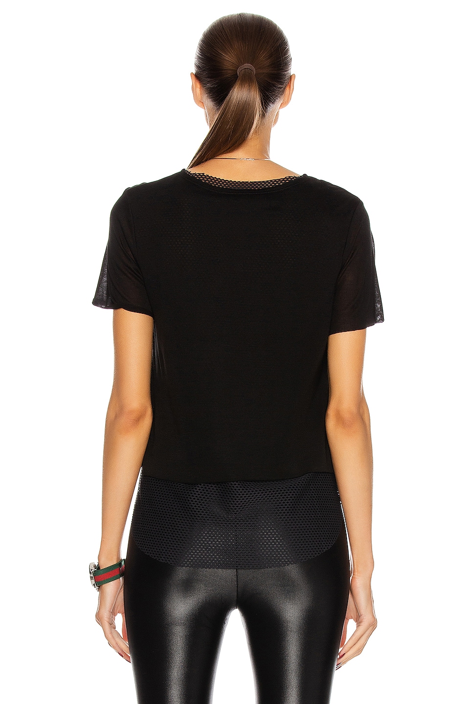 KORAL Double Layer Tee in Black | FWRD