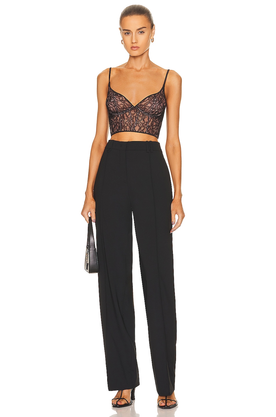 Kiki de Montparnasse Enchante Longline Bra in Black | FWRD