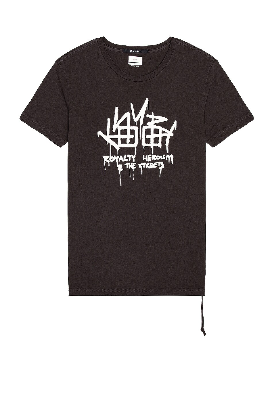 Ksubi Royalty Seeing Lines Tee in Faded Black | FWRD