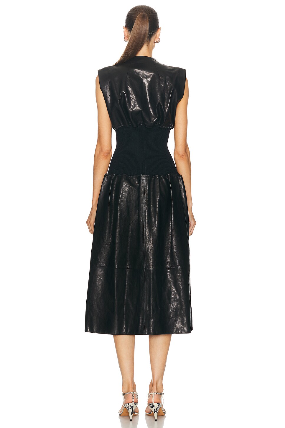 KHAITE Uni Dress in Black | FWRD