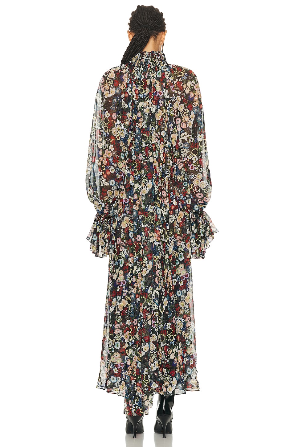 KHAITE Edgar Dress in Black Multi | FWRD