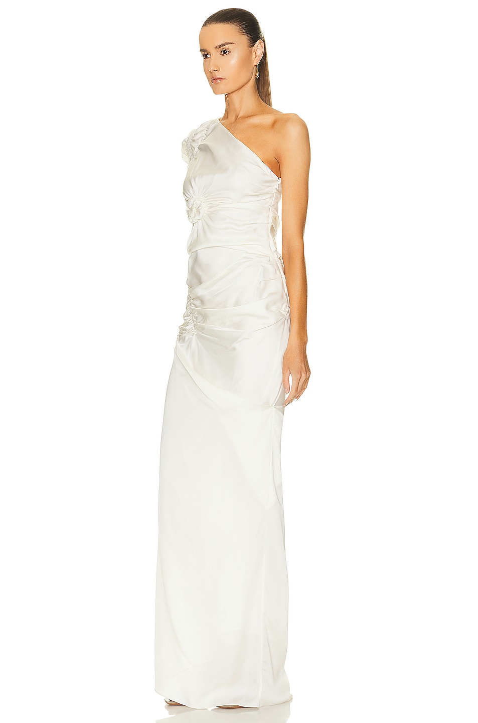 KHAITE Apollo Dress in Cream | FWRD