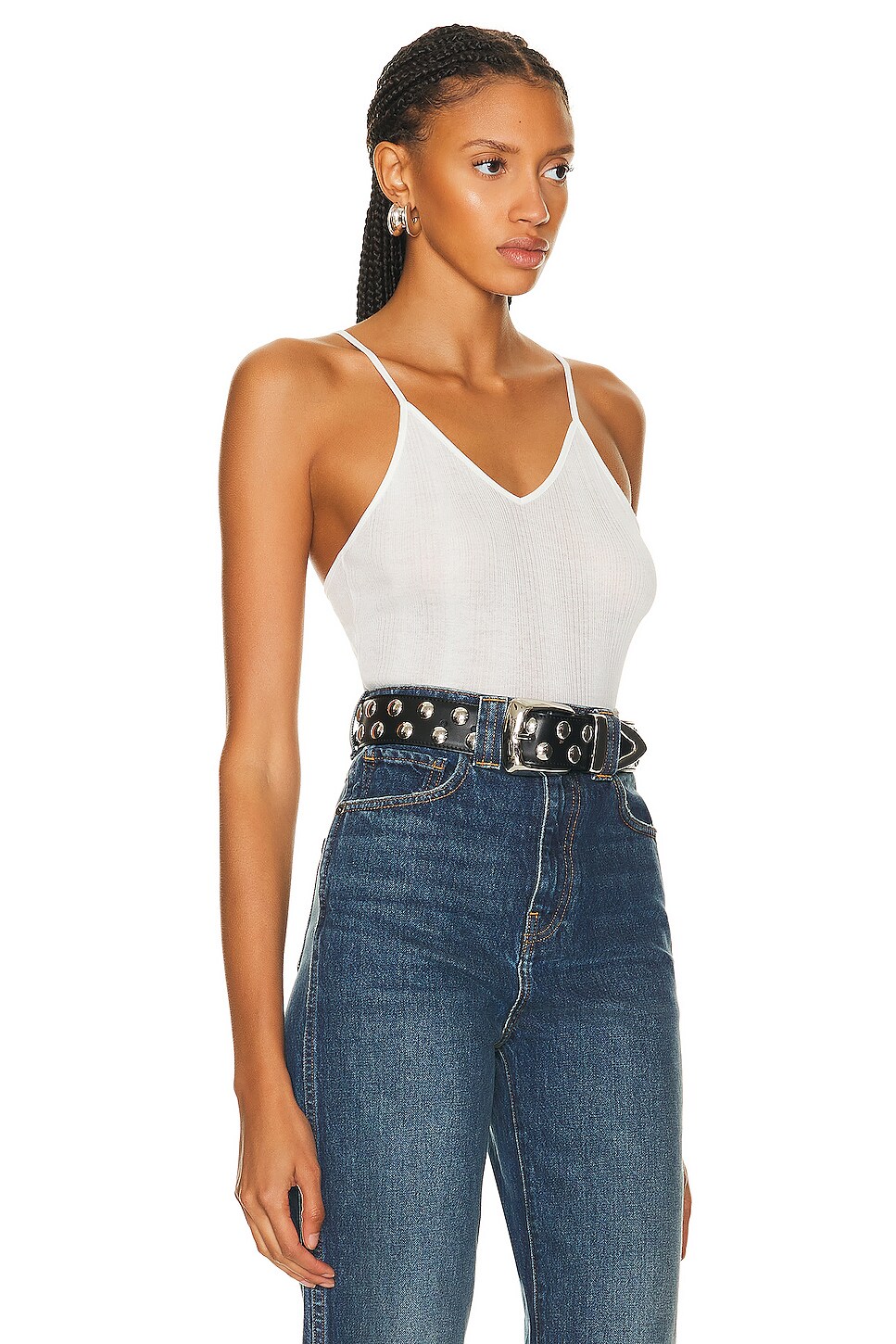 KHAITE Mona Top in Cream | FWRD