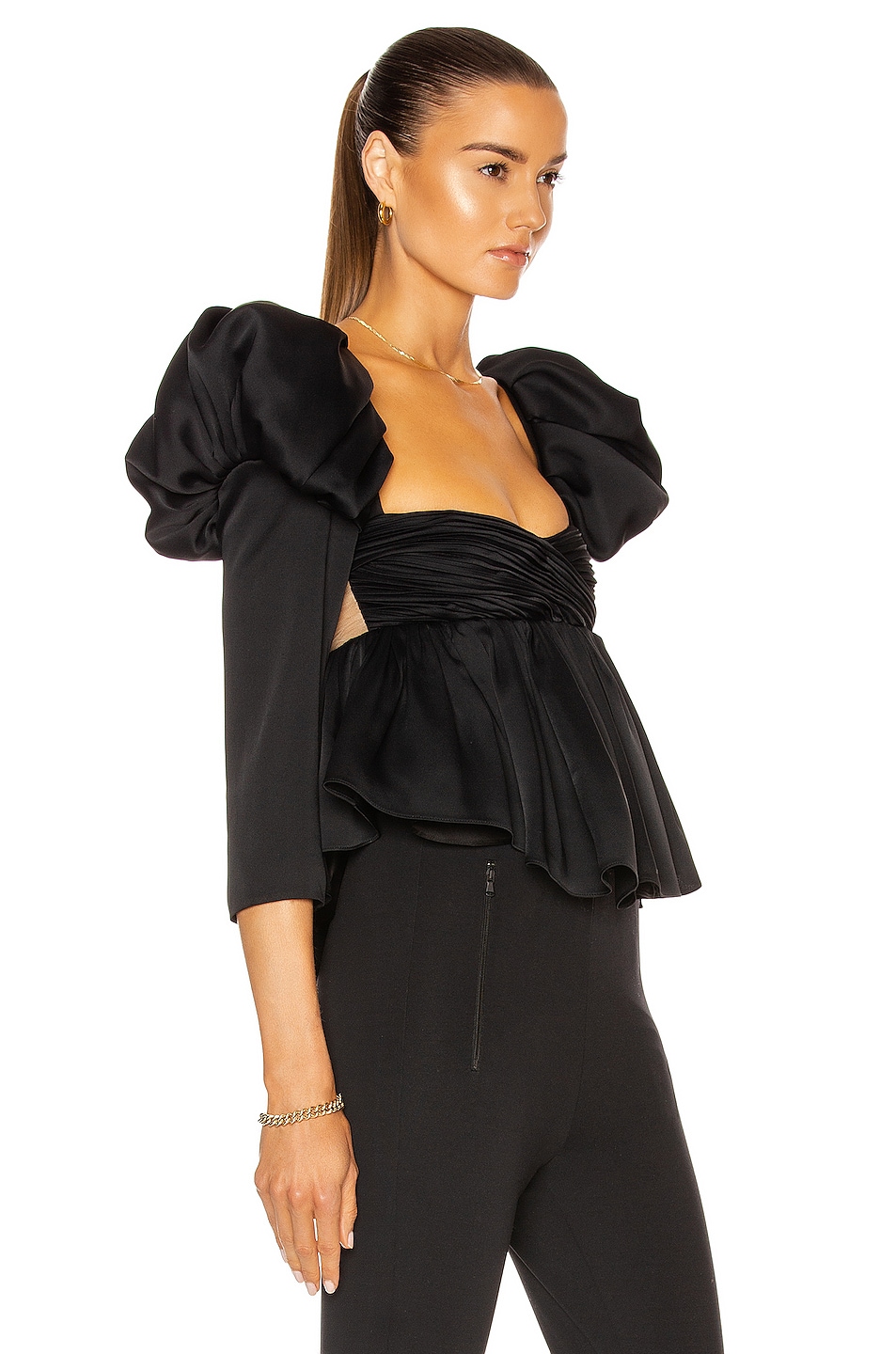 KHAITE Kim Top in Black | FWRD