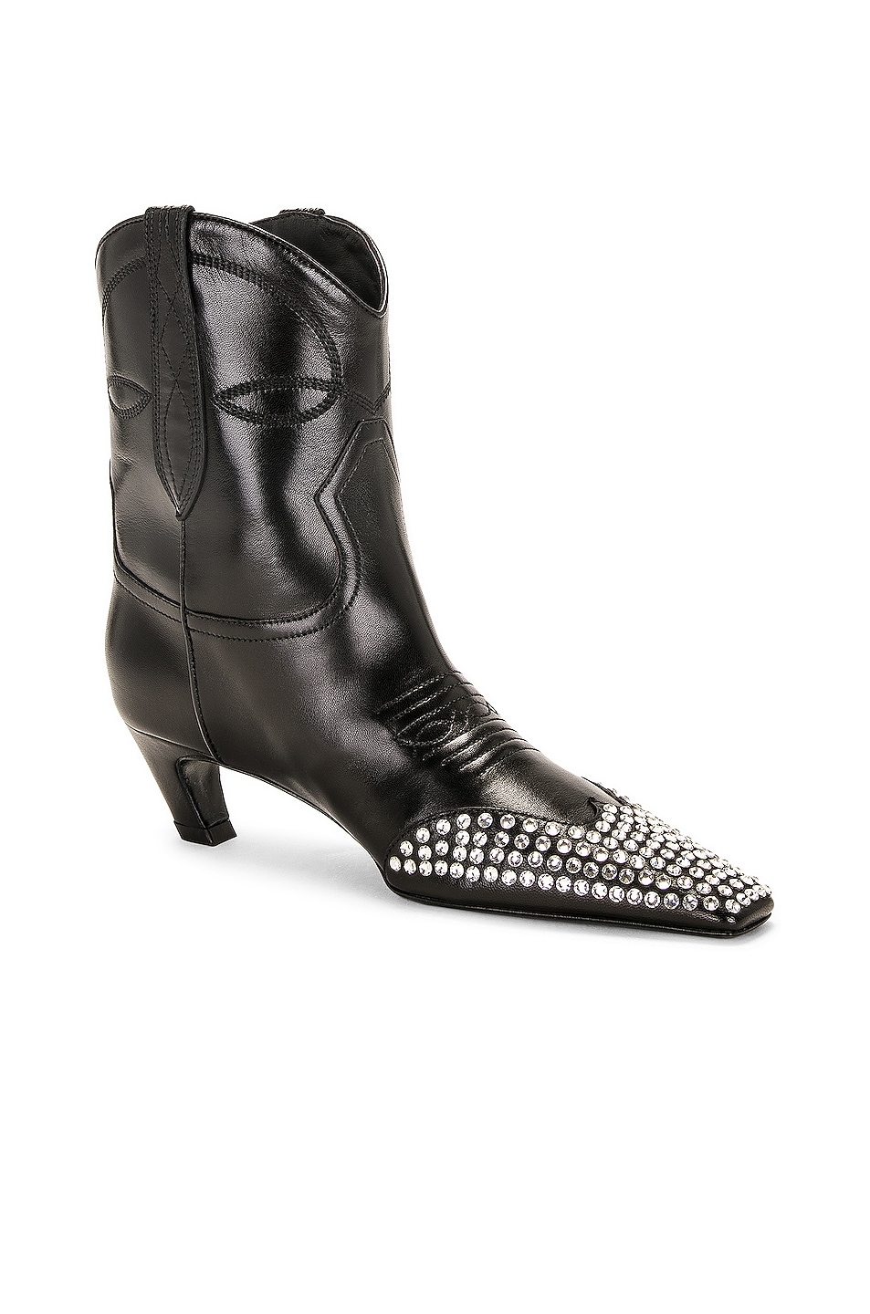 KHAITE Dallas Ankle Boot in Crystals | FWRD