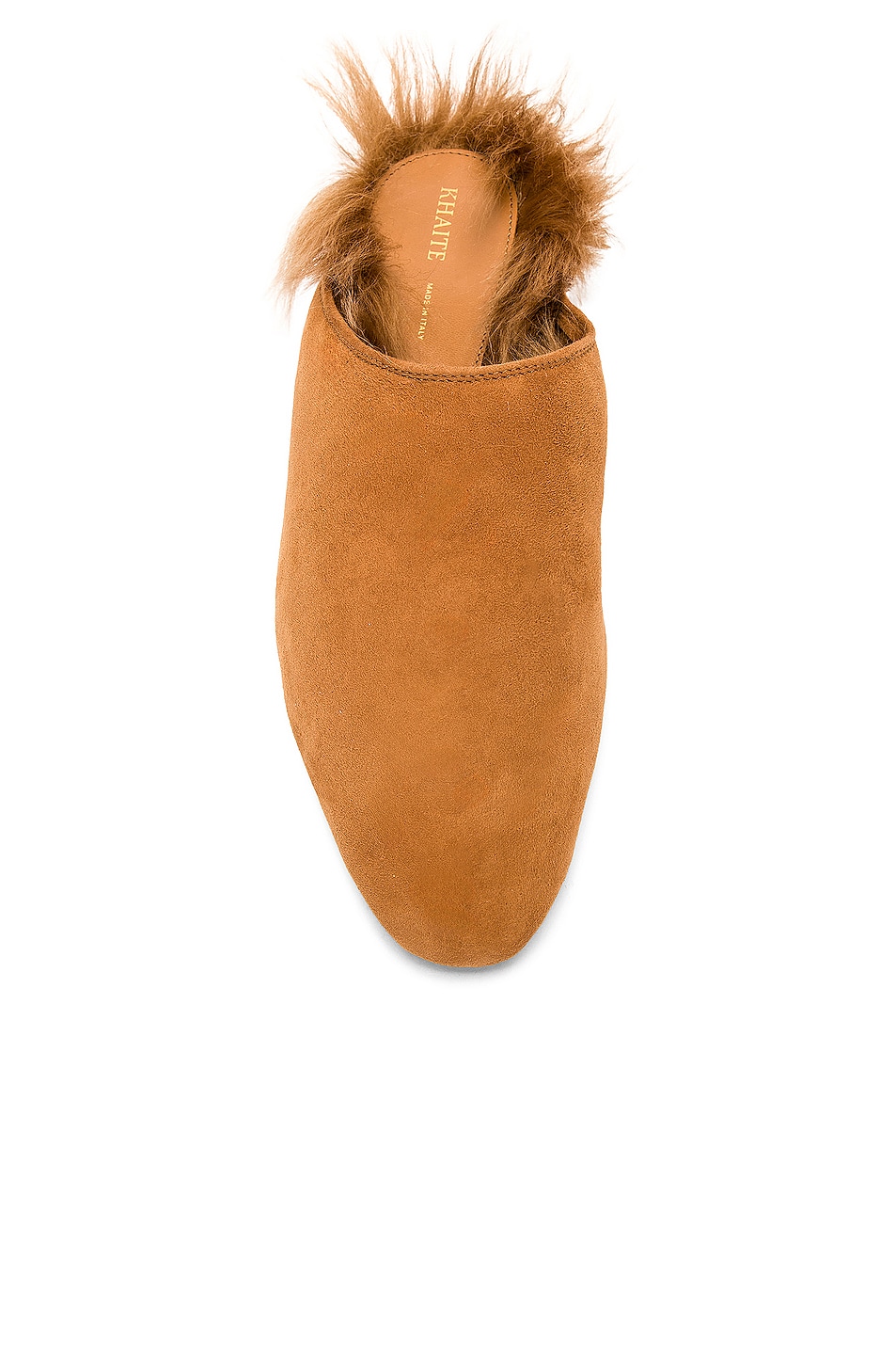 KHAITE Otto Soft Mule in Nougat | FWRD