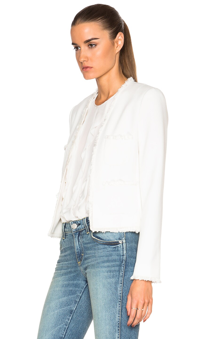 L'AGENCE Jules Jacket in Ivory | FWRD