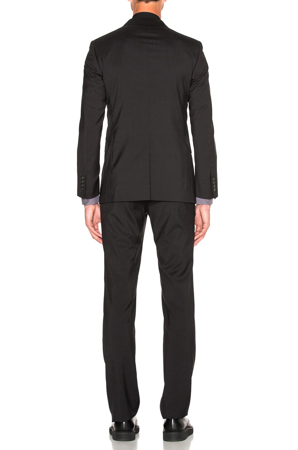 Lanvin 2 Button Suit in Black | FWRD
