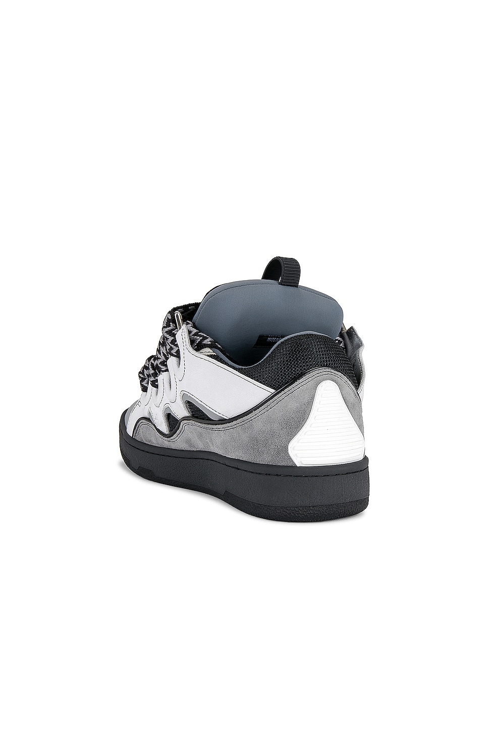Lanvin Curb Sneakers in White & Anthracite | FWRD