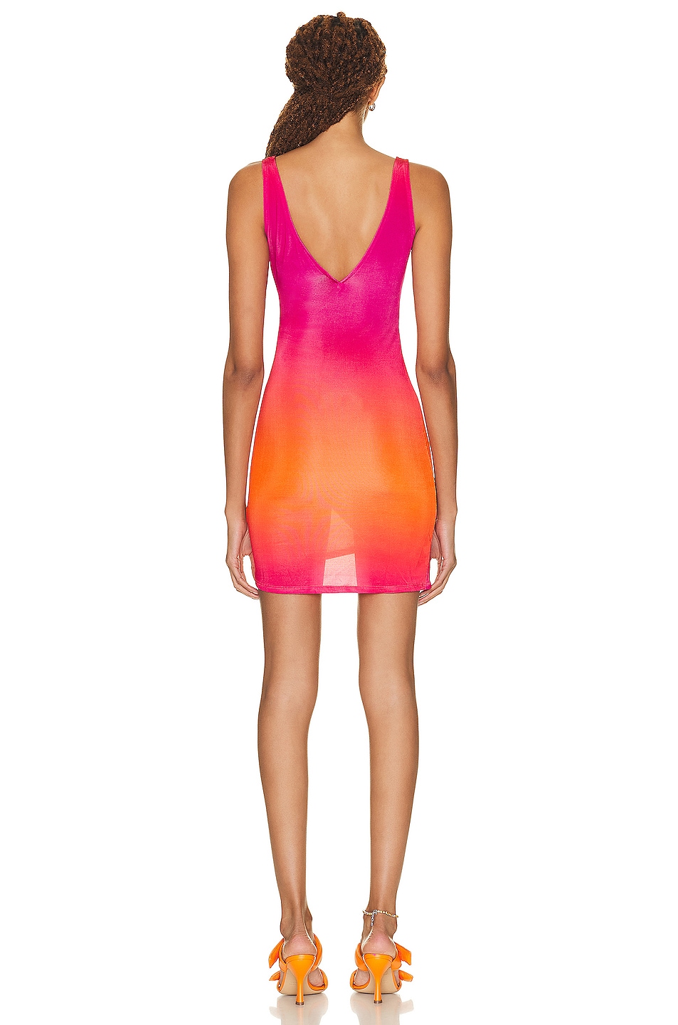 Louisa Ballou Summer Solstice Dress in Hot Pink Gradient | FWRD