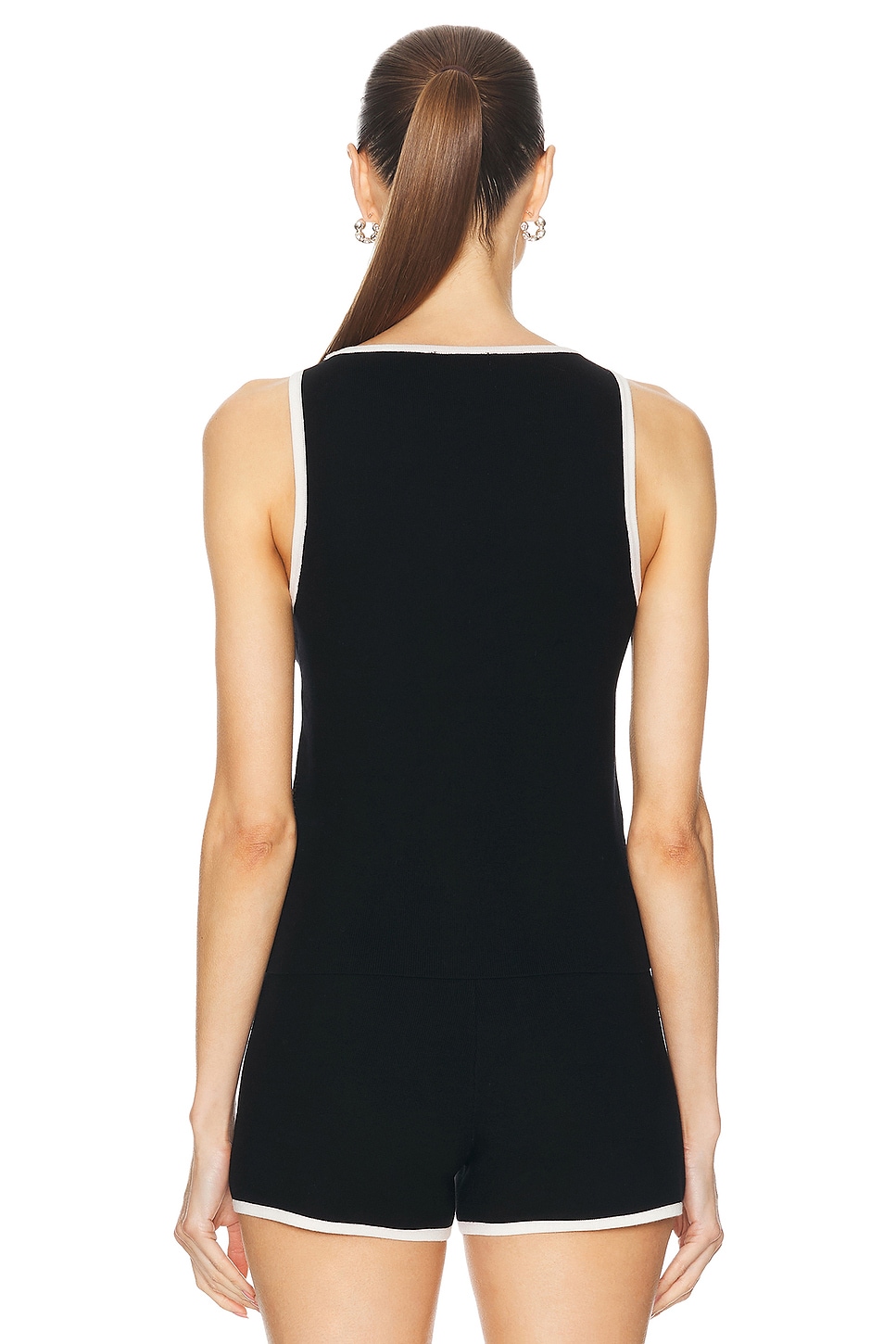 L'Academie by Marianna Lida Tank Top in Black | FWRD