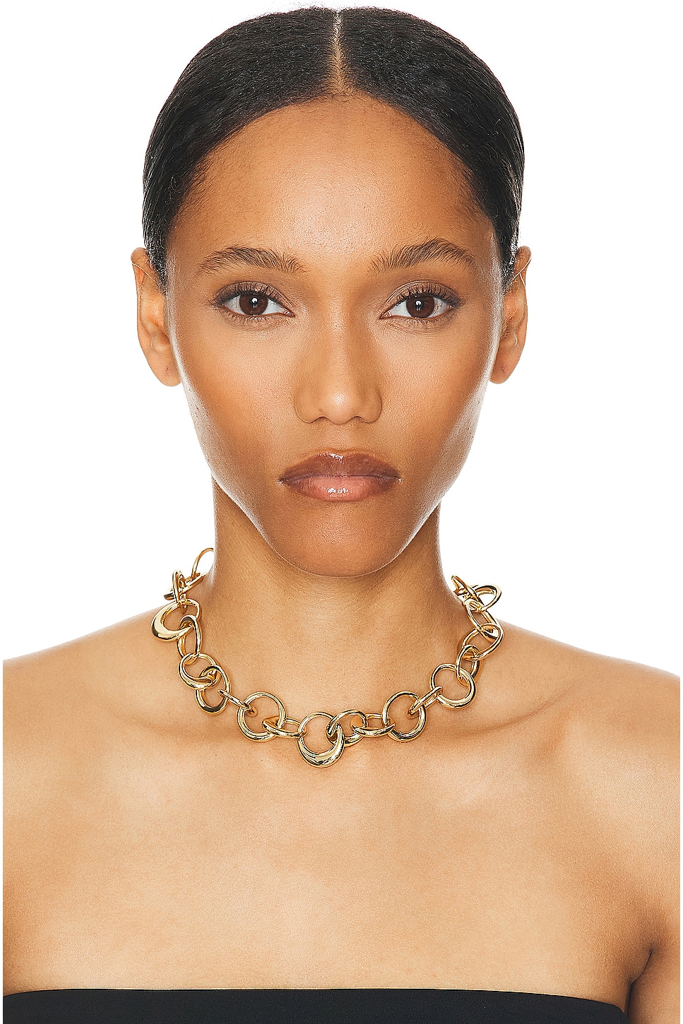 Lie Studio The Laura Necklace in 18k Gold Plated | FWRD