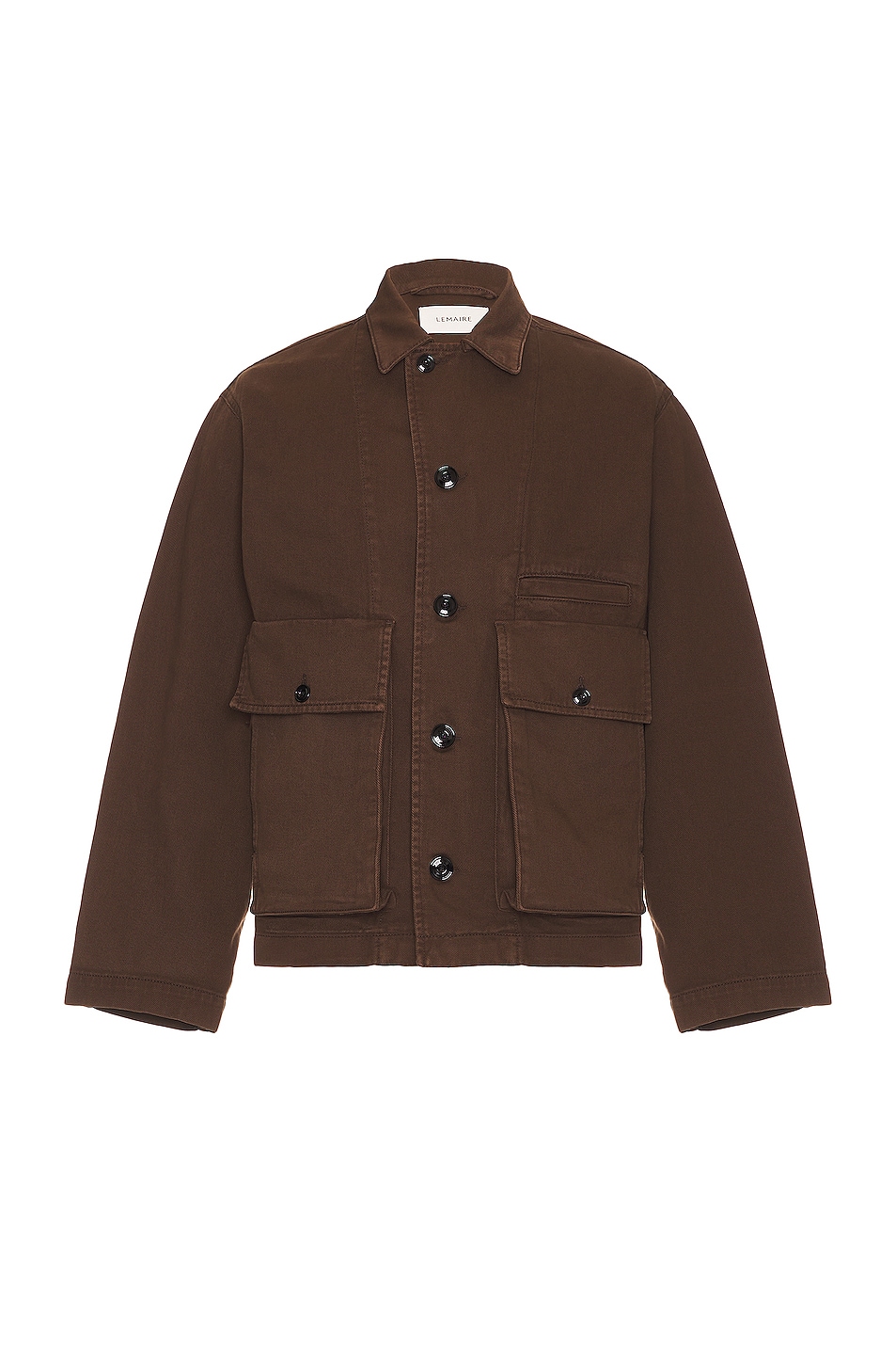 Lemaire Boxy Jacket in Dark Brown | FWRD