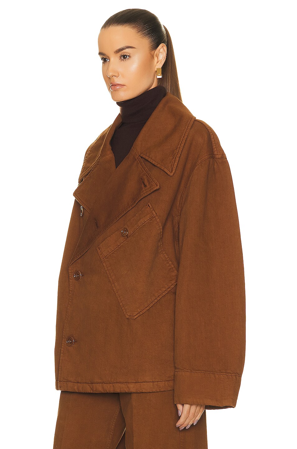 Lemaire Dispatch Jacket in Cigar | FWRD