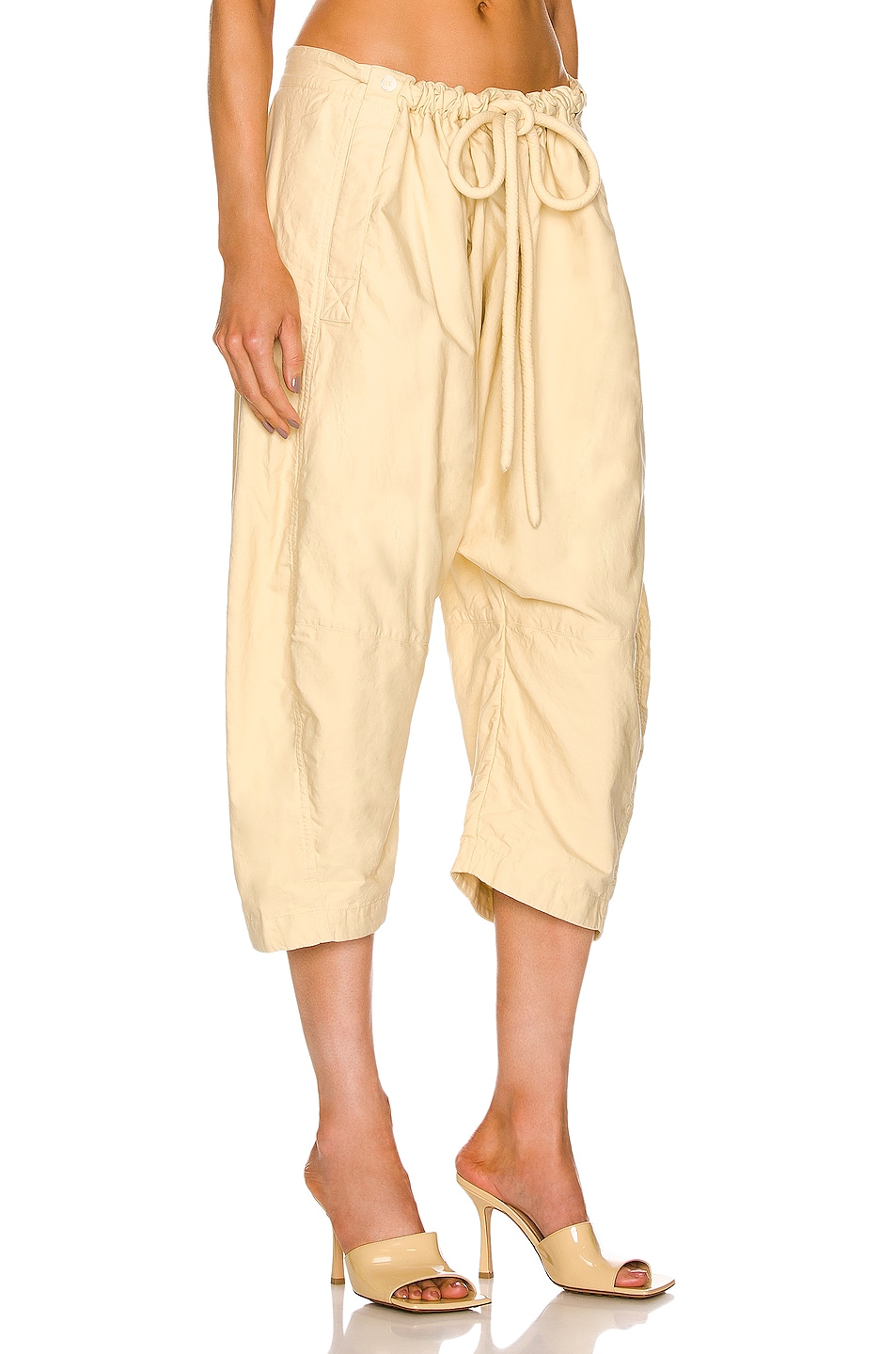Lemaire Soft Bermuda Pant in Pale Custard | FWRD