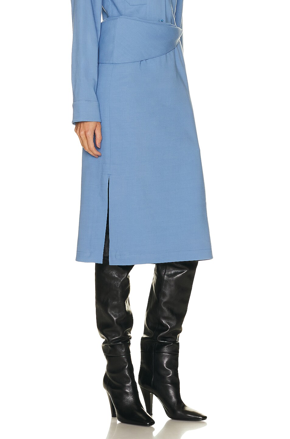 Lemaire Pencil Skirt in Bice Blue | FWRD