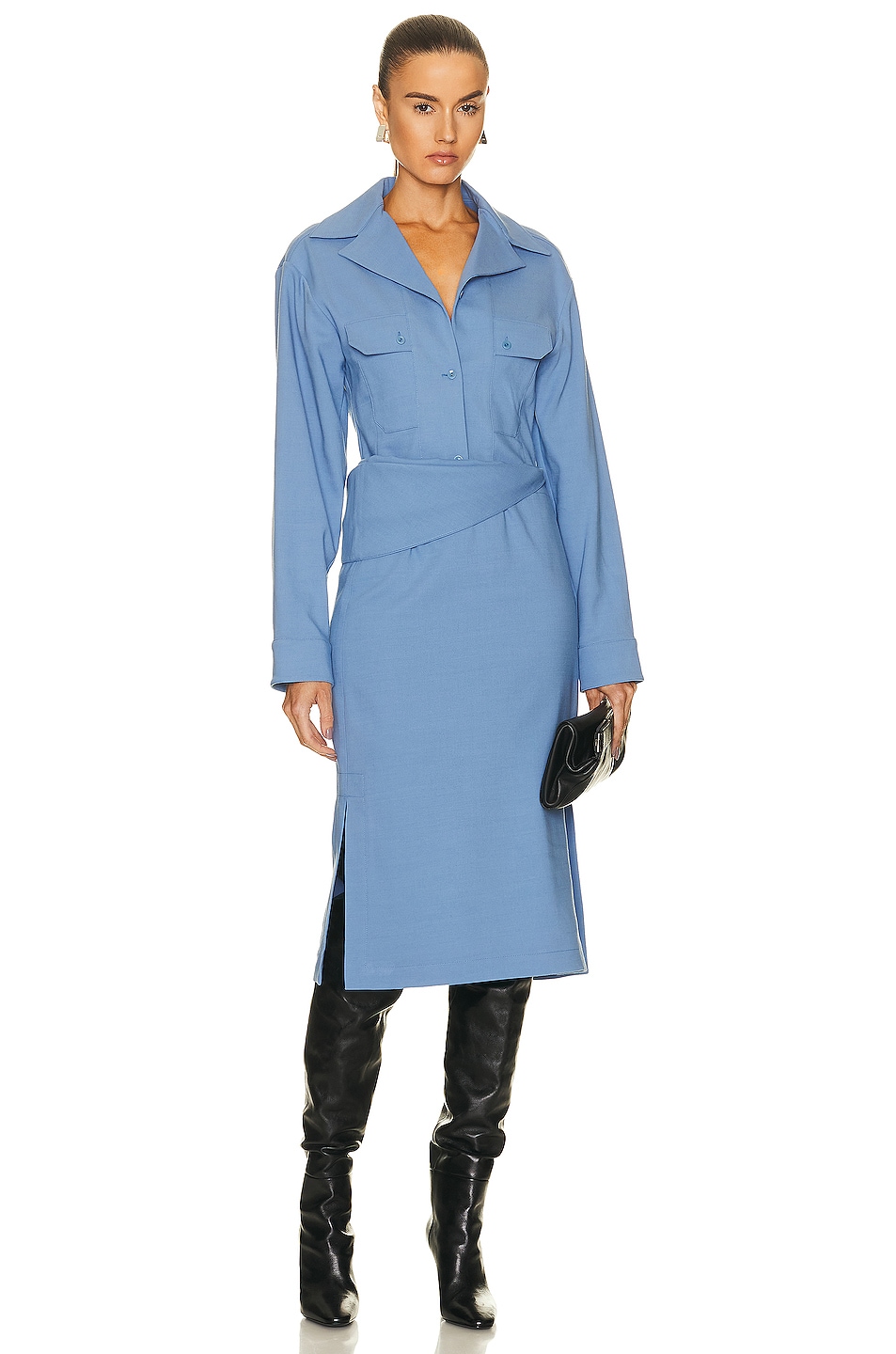 Lemaire Pencil Skirt in Bice Blue | FWRD