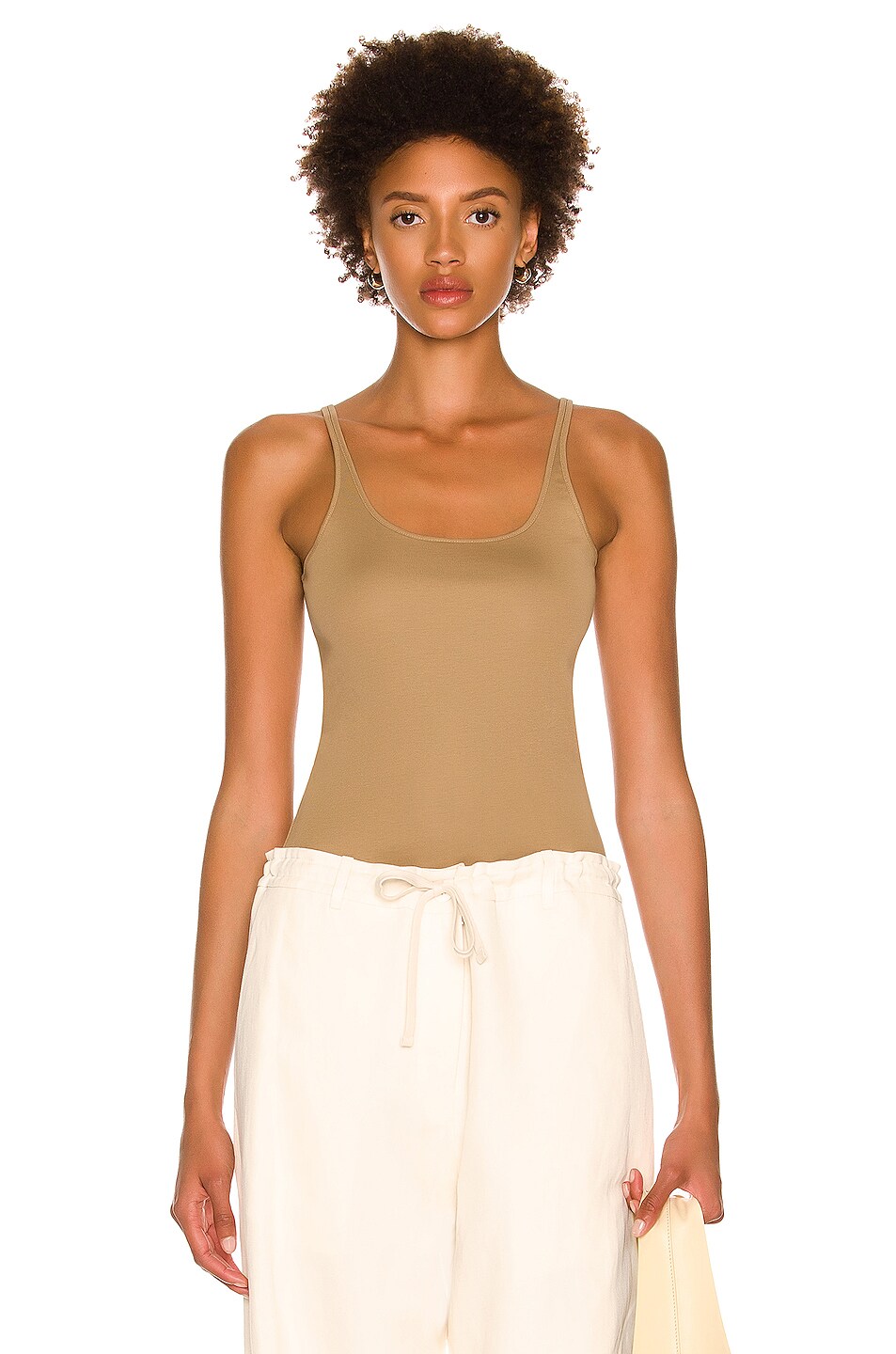 Lemaire Second Skin Tank Top in Camel | FWRD
