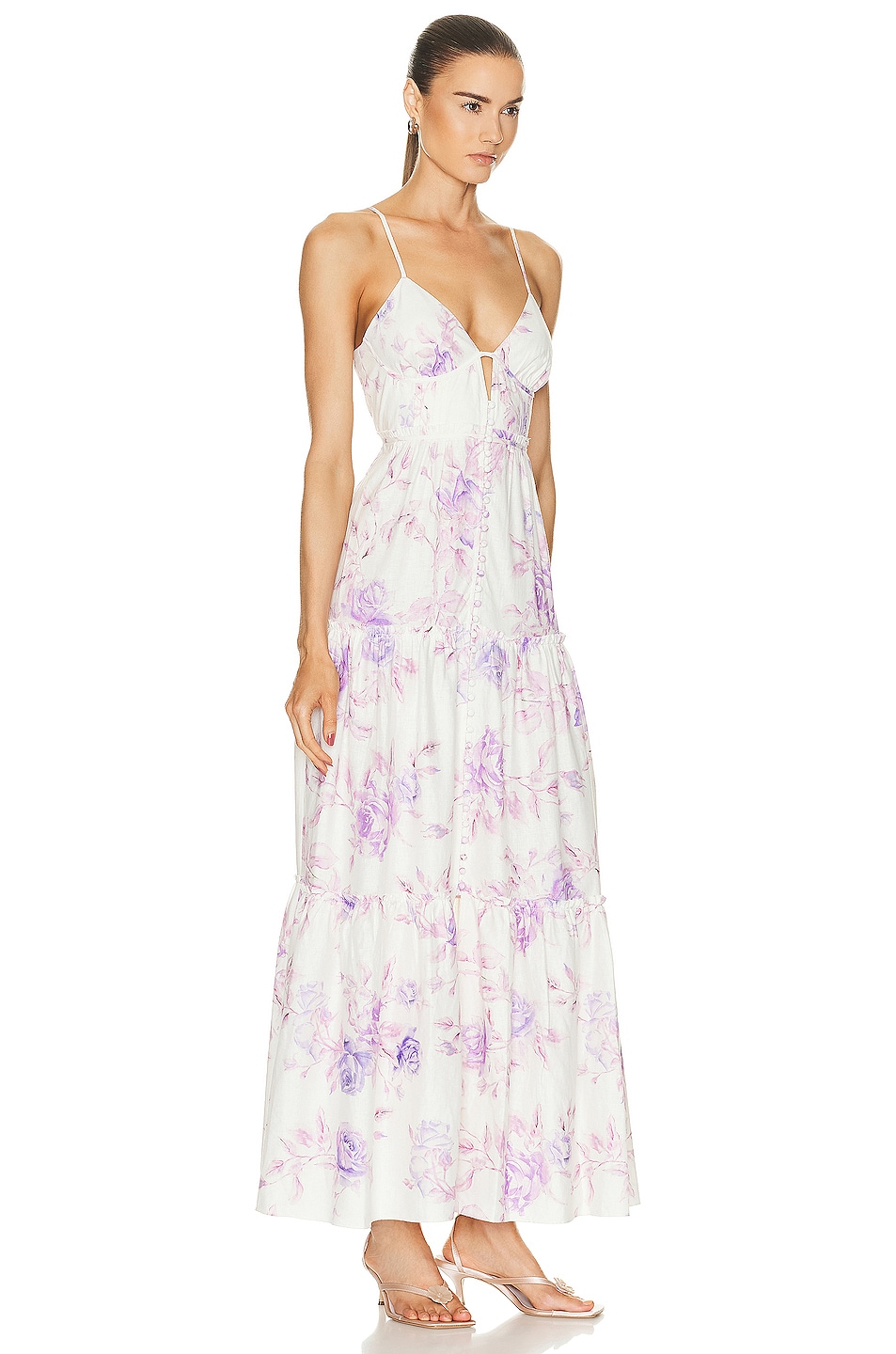 LoveShackFancy Garnita Dress in Spanish Lilac | FWRD