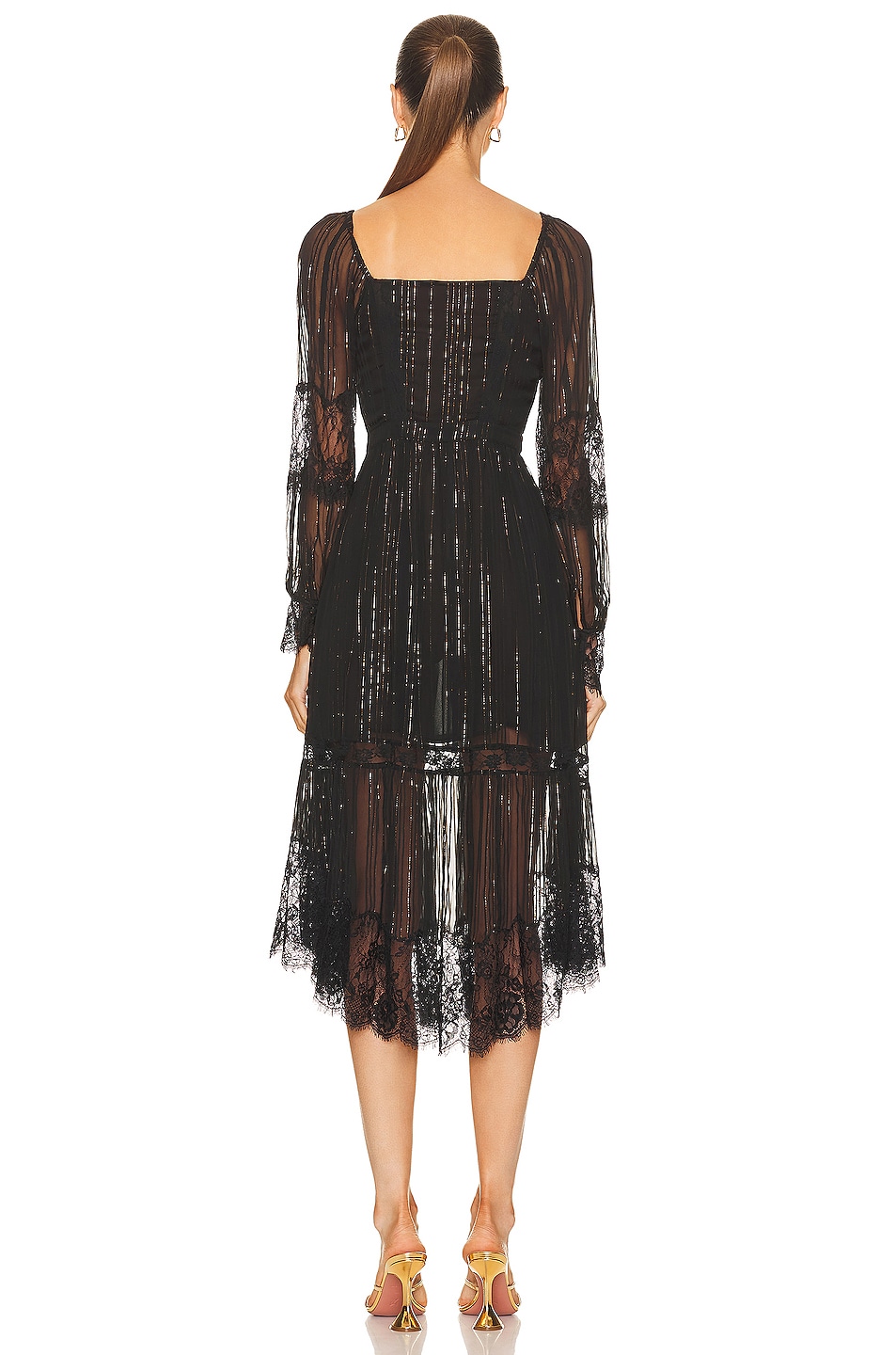 LoveShackFancy Jazz Dress in Black | FWRD