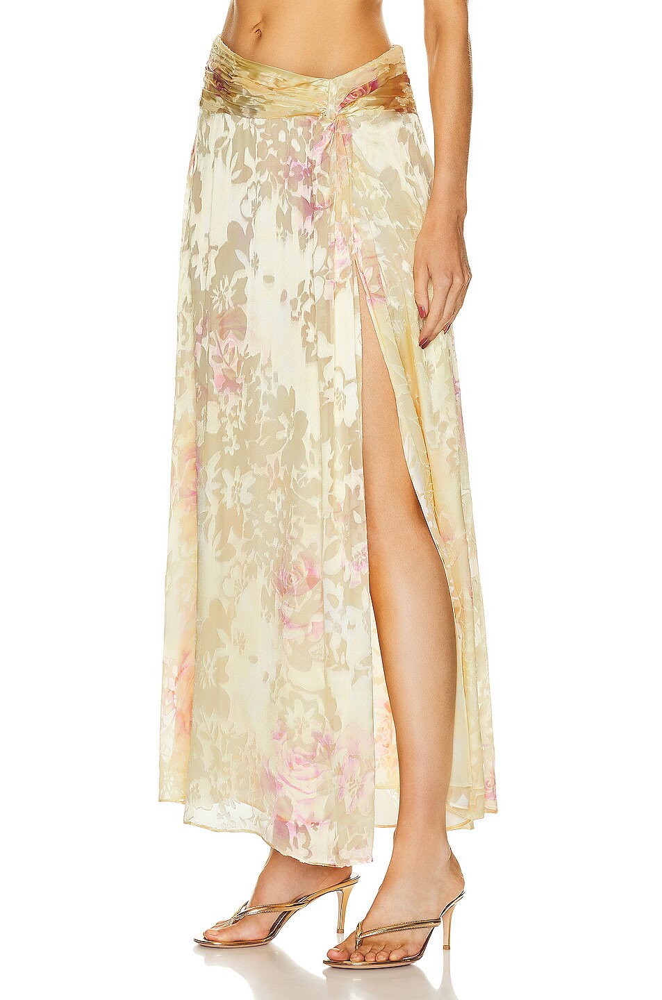 LoveShackFancy Chance Skirt in Yellow Melon | FWRD