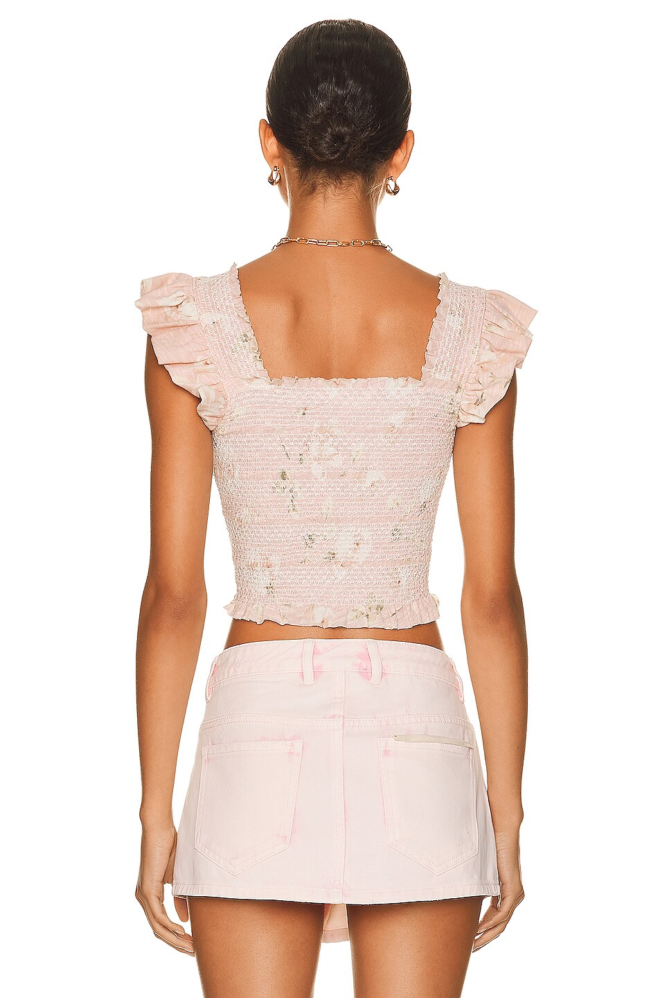 LoveShackFancy Dallen Top in Ballet Pink | FWRD
